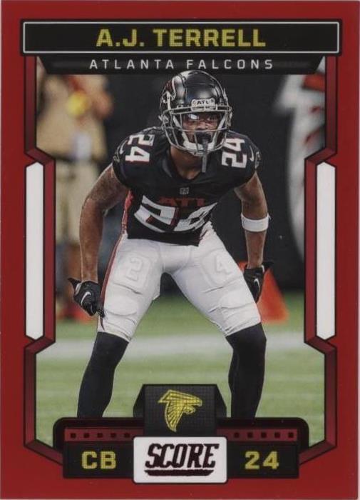 2023 Score - A.J. Terrell #42 Red for sale online | eBay