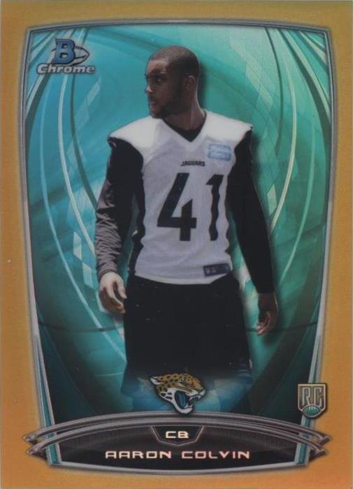 2014 Bowman Chrome - Gold Refractor #143 Aaron Colvin /50 (RC) for sale ...