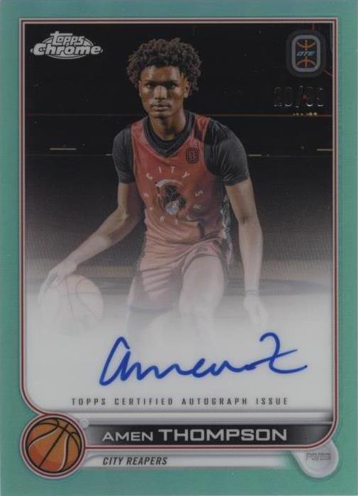 2022-23 Topps Chrome OTE Overtime Elite - Chrome Autographs Aqua ...