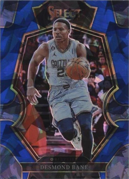 2022-23 Panini Select - Premier Level Desmond Bane #163 Blue Cracked ...