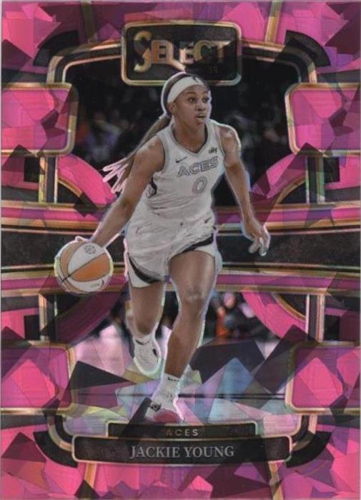 2024 Panini Select WNBA - Concourse Pink Ice Prizm #38 Jackie Young for ...