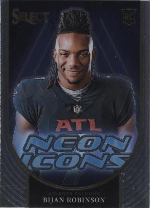 2023 Panini Select - Neon Icons Bijan Robinson #NI-BRO (RC) for sale ...