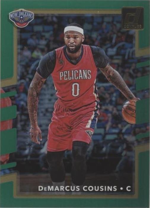2017-18 Panini Donruss - DeMarcus Cousins #92 Holo Green Laser /99 for ...