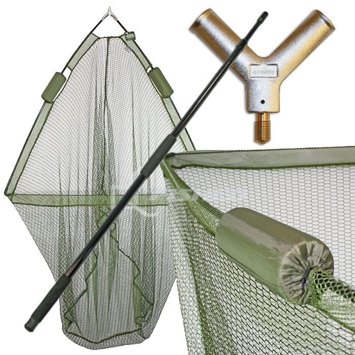 42" Carp Fishing Net With Dual Net Float System & 2m Net Handle NGT ...