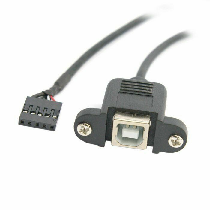 USB 2.0 B Type Female Printer Panel Mount to Pitch 2.0mm 5 Pin ...