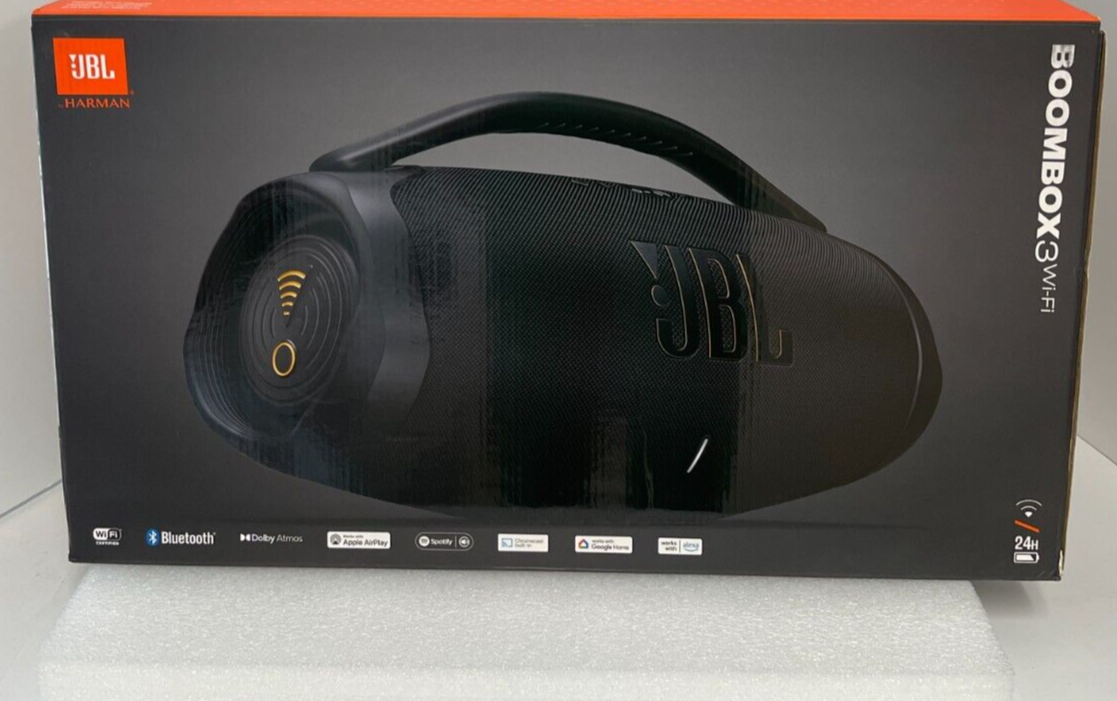 JBL Boombox 3 Wi-Fi Portable Wireless Speaker Dual Band Wifi JBL Boombox 3 Wi-Fi Portable Wireless Speaker Dual Band Wifi