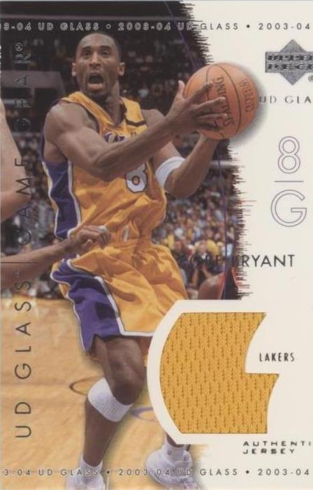 2003-04 UD Glass - Game Gear Jerseys #GG-KB Kobe Bryant (MEM) for sale ...