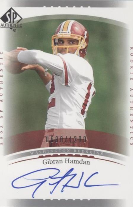 2003 SP Authentic - Rookie Authentics Gibran Hamdan #226 /1200 (AU, RC ...