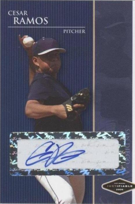 2006 Just Minors - Justifiable Cesar Ramos #JF-32 Autographs (AU) for ...