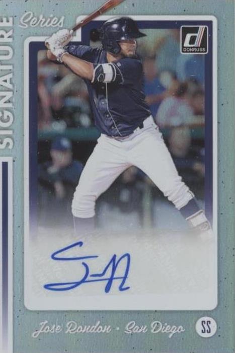 2017 Panini Donruss - Signature Series #SS-JR Jose Rondon (AU, RC) for ...