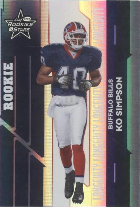 2006 Leaf Rookies & Stars - Rookie Ko Simpson #184 Longevity Parallel ...