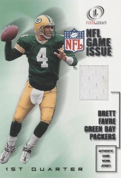 2001 Fleer Legacy - Game Issue Brett Favre #GI-BF 1st Quarter (MEM) for ...