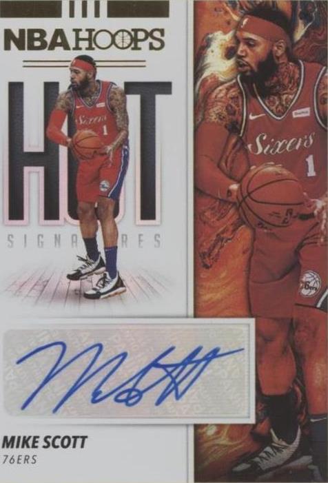 2019-20 Panini NBA Hoops - Hot Signatures #HS-MSC Mike Scott (AU) for ...