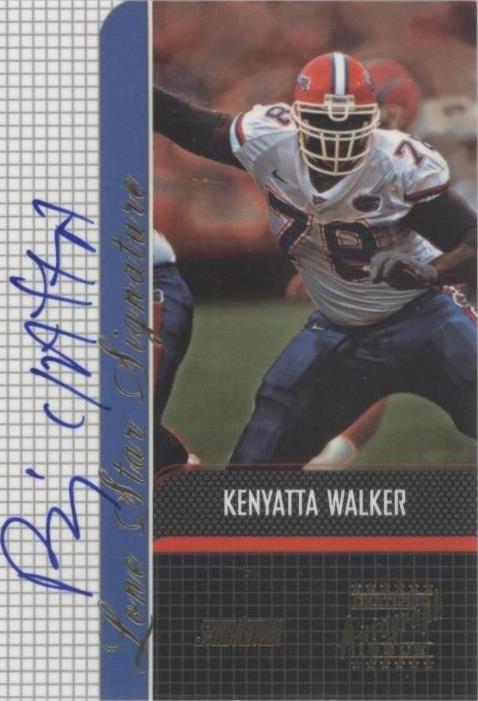 2001 Stadium Club - Lone Star Signatures #LS-KW Kenyatta Walker (AU, RC) for sale online | eBay