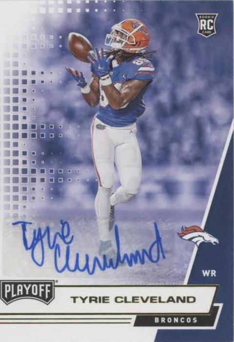 2020 Panini Playoff - Rookies Tyrie Cleveland #265 Autographs (AU, RC ...