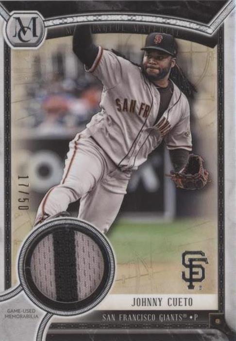 2018 Topps Museum Collection - Meaningful Material Patch Relics Johnny ...