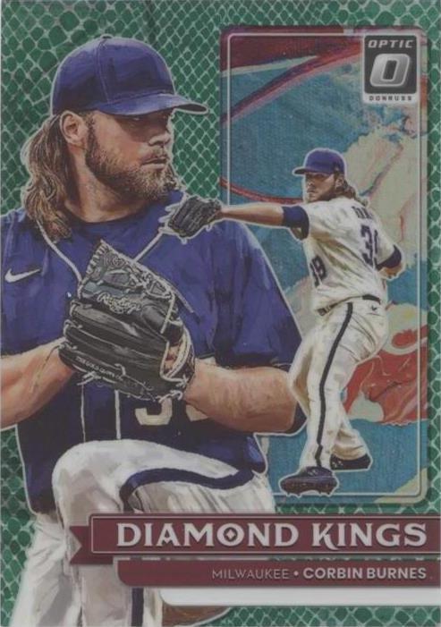 2022 Panini Donruss Optic - Diamond Kings Corbin Burnes #21 Green ...