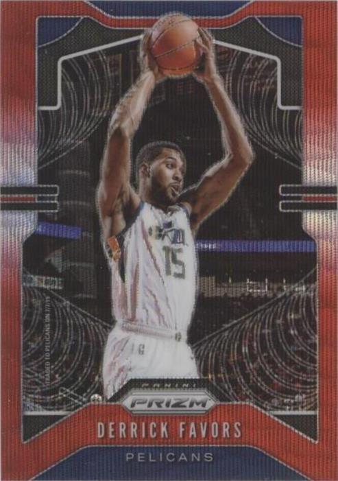 2019-20 Panini Prizm - Derrick Favors #169 Ruby Wave Prizm for sale ...
