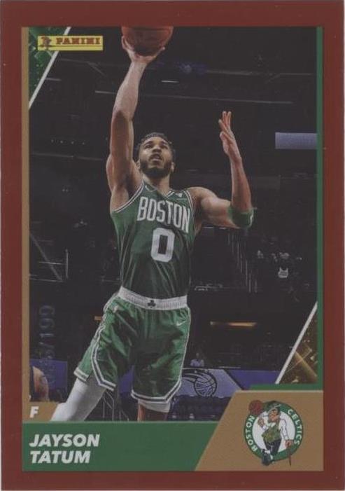 2021-22 Panini Sticker & Card Collection - Red Foil #36 Jayson Tatum ...