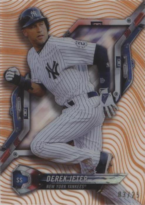 2018 Topps High Tek - Pattern 1 Waves/Diagonals Orange Galactic ...