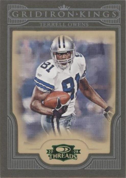 2008 Donruss Threads - Pro Gridiron Kings Green Framed #PGK-34 Terrell Owens /25 (MEM) for sale ...