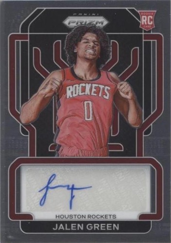 2021-22 Panini Prizm Jalen Green Rookie Auto Silver RC #RS 2021-22 Panini Prizm Jalen Green Rookie Auto Silver RC #RS