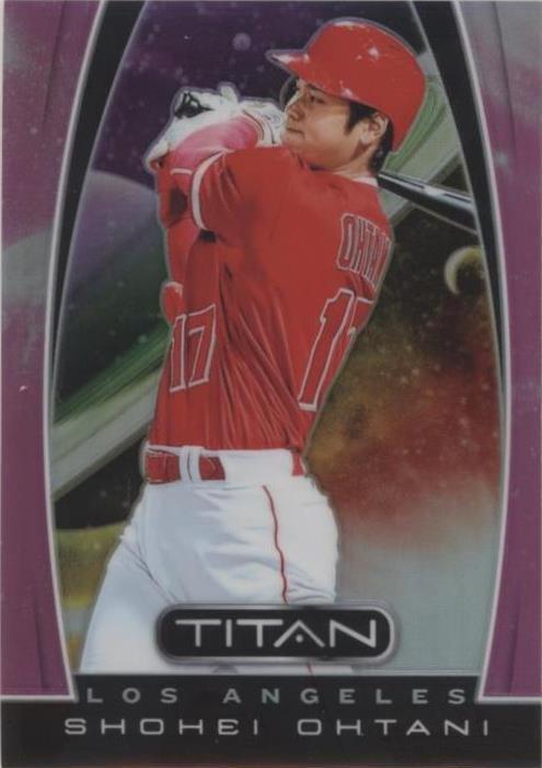 2019 Panini Chronicles - Titan Shohei Ohtani #12 Pink Prizm /25 for ...