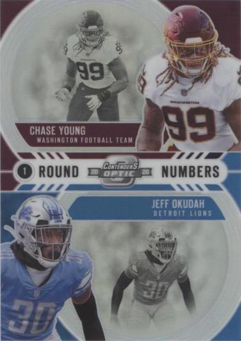 2020 Panini Contenders Optic - Round Numbers #RN3 Chase Young, Jeff ...