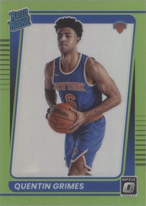 2021-22 Panini Donruss Optic - Rated Rookie Quentin Grimes #166 Lime ...