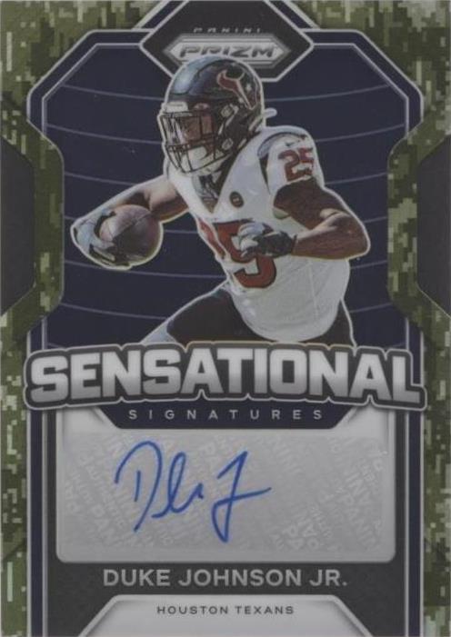 2020 Panini Prizm - Sensational Signatures Camo Prizm #10 Duke Johnson ...