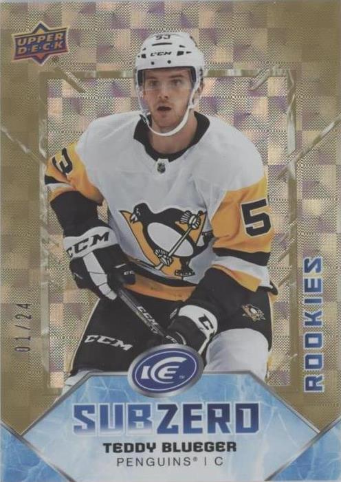 2019-20 Upper Deck Ice - Subzero Rookies Gold #SZ-24 Teddy Blueger /24 ...