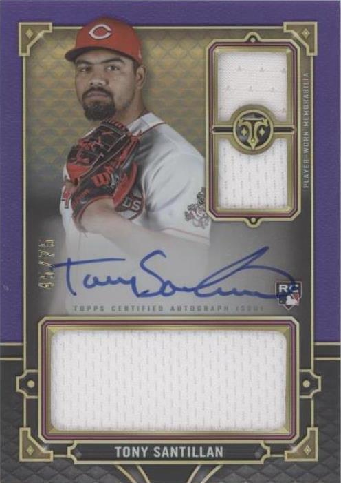 2022 Topps Triple Threads - Rookie and Future Phenom Autographed Relics Antonio Santillan #RFPAR ...