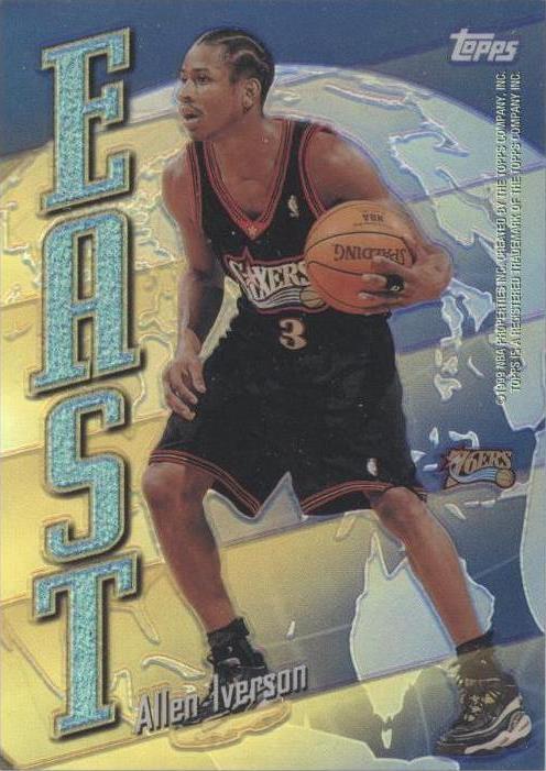 1998-99 Topps - East/West Refractor #EW9 Allen Iverson, Gary Payton for ...
