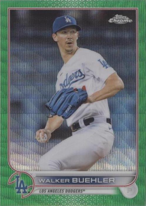 2022 Topps Chrome - Walker Buehler #123 Green Wave Refractor /99 for ...