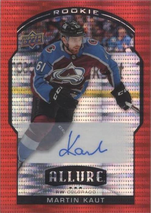 2020-21 Upper Deck Allure - Rookie Martin Kaut #77 Red Rainbow ...