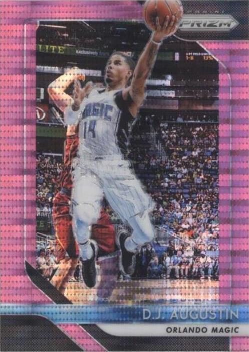 2018-19 Panini Prizm - D.J. Augustin #129 Pink Pulsar Prizm /42 for ...