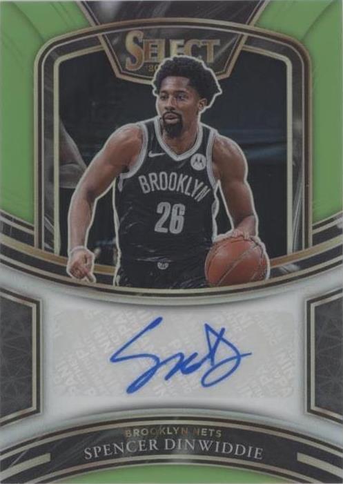2020-21 Panini Select - Signatures Neon Green Prizm #SG-SDW Spencer ...