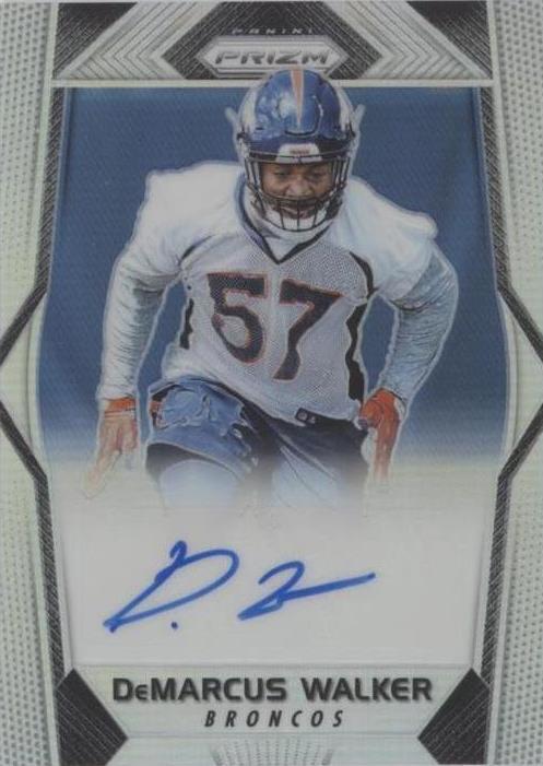 2017 Panini Prizm - Rookie Autographs DeMarcus Walker #RA-DWK Silver ...