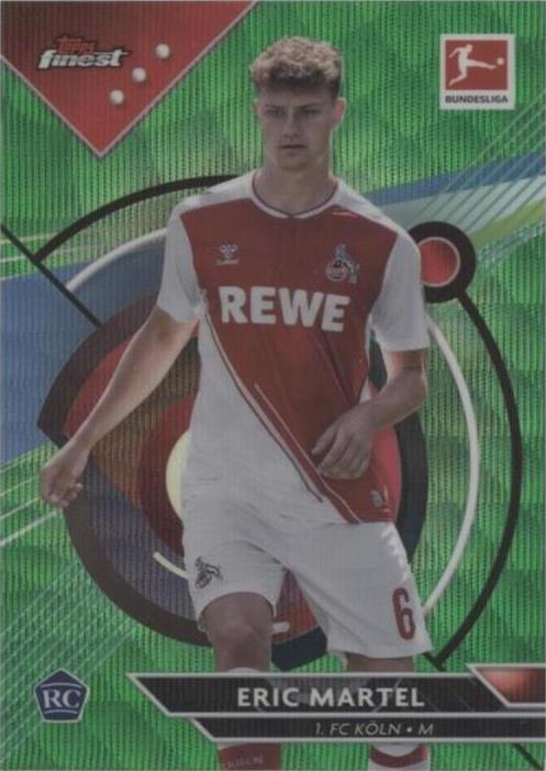 2022-23 Topps Finest Bundesliga - Green Wave Refractor #81 Eric Martel ...