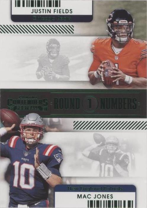 2021 Panini Contenders - Round Numbers Justin Fields, Mac Jones #RN-JFI ...