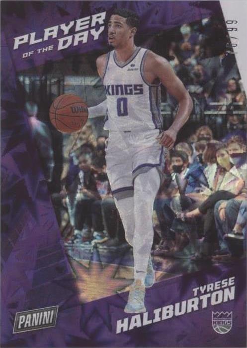 2021-22 Panini Player of the Day - Kaboom #43 Tyrese Haliburton /99 for ...