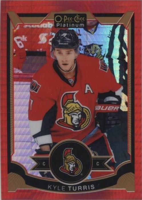 2015-16 O-Pee-Chee Platinum - Red Prism #108 Kyle Turris /149 for sale ...
