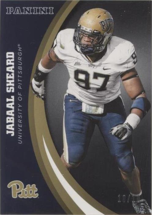 2016 Panini Pitt Panthers - Jabaal Sheard #17 Black /10 for sale online ...