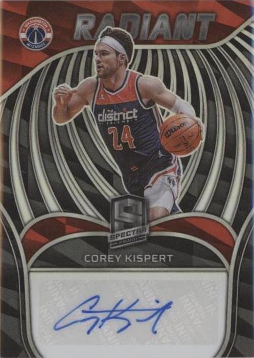 2021-22 Panini Spectra - Radiant Signatures #RSI-CKI Corey Kispert /99 ...