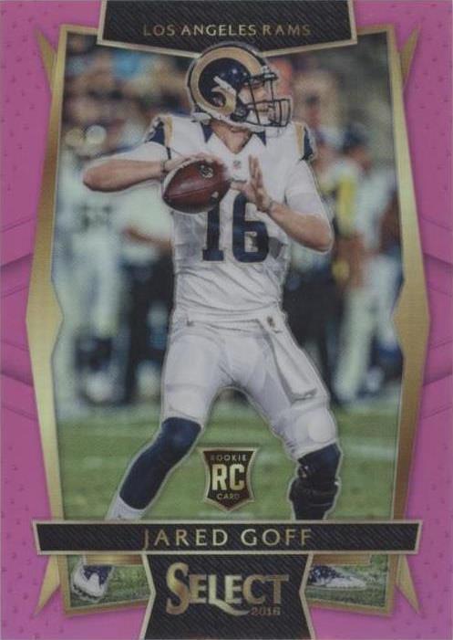 2016 Panini Select - Concourse Jared Goff #63 Pink Prizm /15 (RC) for ...