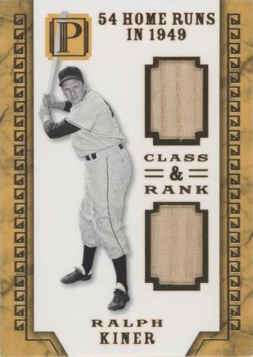 2016 Panini Pantheon - Class and Rank Ralph Kiner #CR-RK Gold /25 (MEM ...