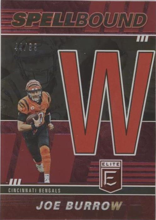 2022 Panini Donruss Elite - Spellbound Joe Burrow #SB-JB6 Red Letter W ...