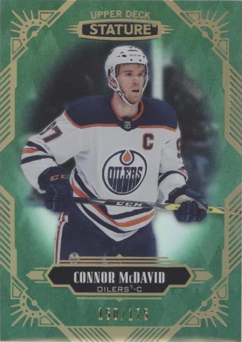 2020-21 Upper Deck Stature - Connor McDavid #50 Green /175 for sale ...