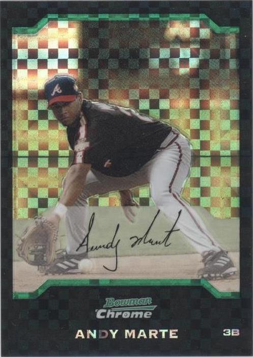 2004 Bowman Draft Picks & Prospects - Chrome X-Fractor #BDP135 Andy Marte /125 for sale online ...