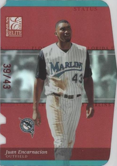 2003 Donruss Elite - Status Red Die-Cut #109 Juan Encarnacion /43 for ...